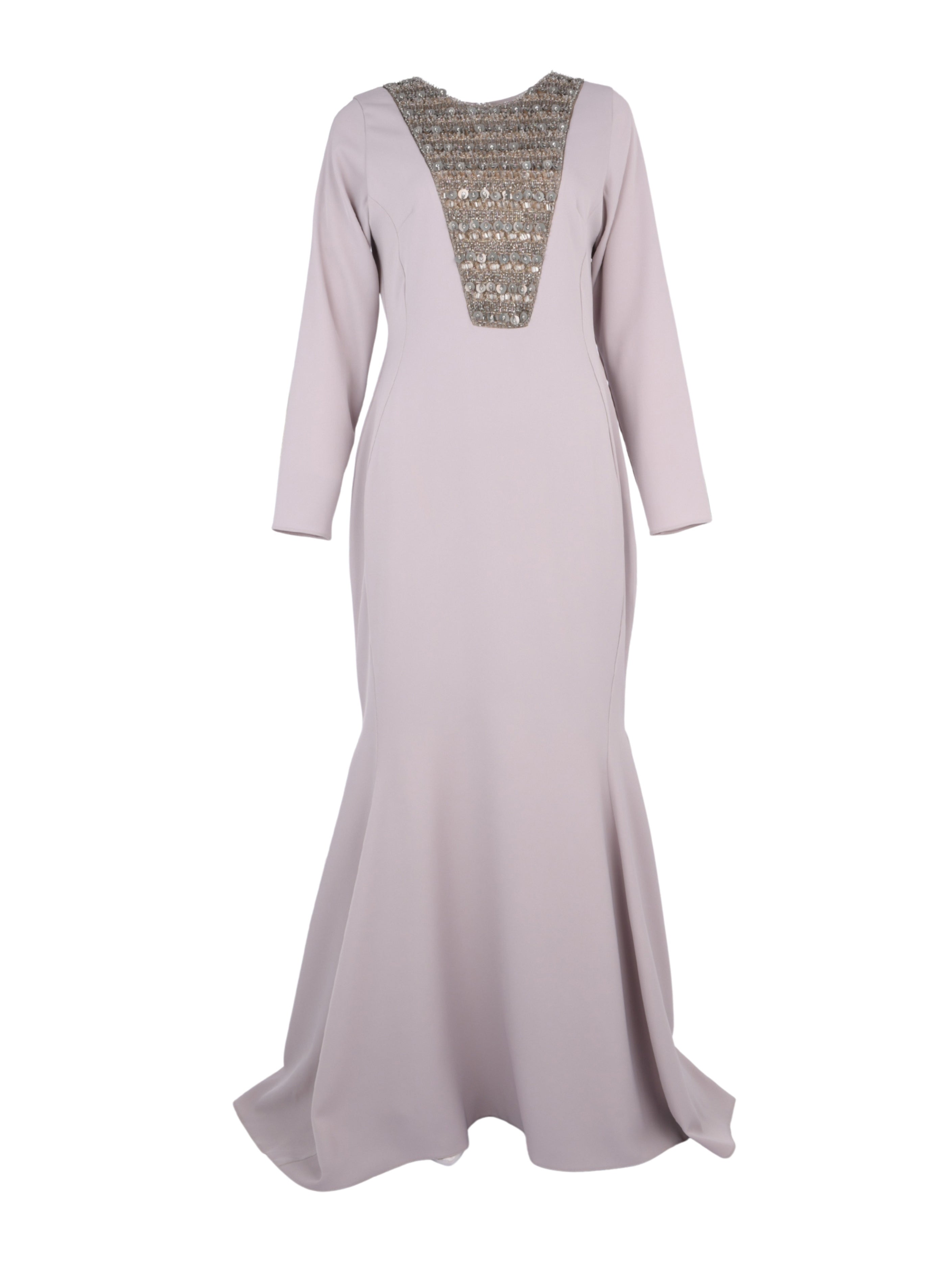 Rubaiyat – HAND EMBROIDERD CHEST LONG SLEEVES OFF SHOULDER DRESS FULL ...