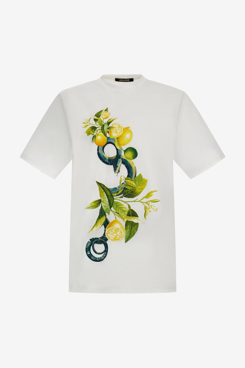 Lemon and Snake print t-shirt – Rubaiyat