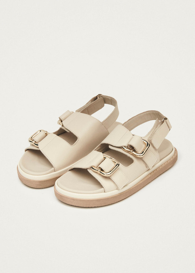 Rubaiyat – HARPER CREAM LEATHER SANDALS